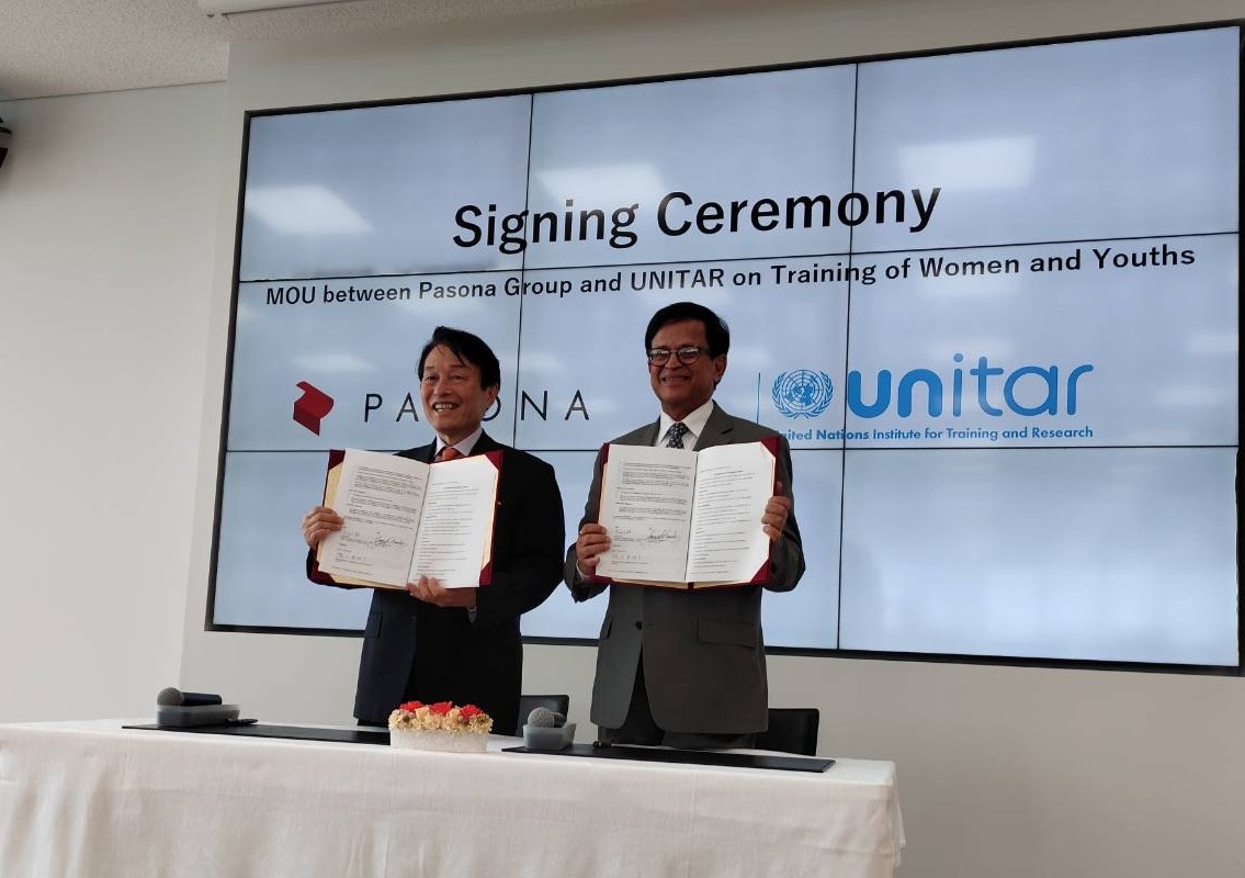 国連ユニタールがパソナグループと覚書を締結 | UNITAR