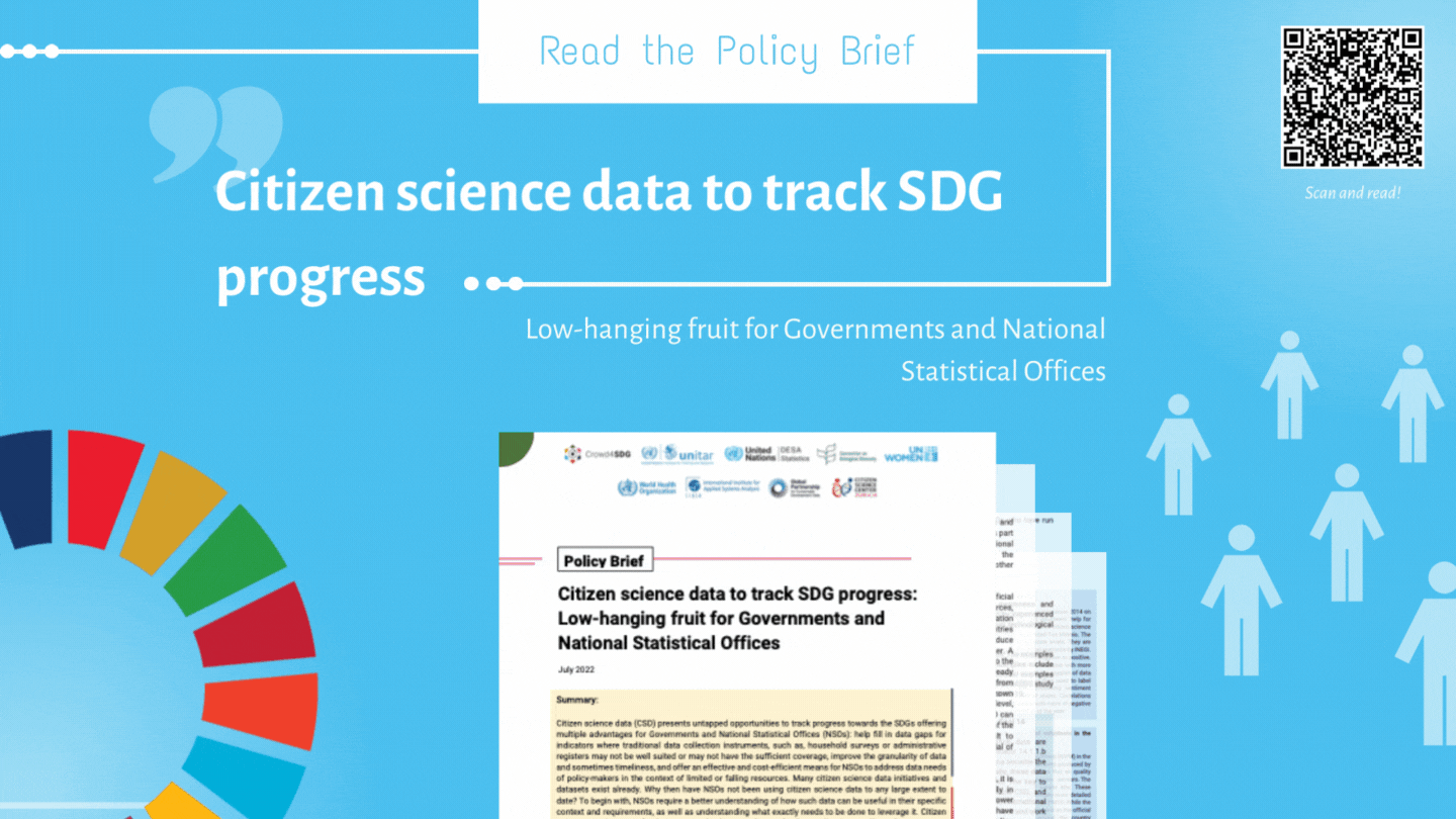 Policy Brief: Citizen science data to track SDG Progress: Low-hanging ...